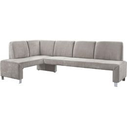 Eckbank, B:243cm H:92cm T:158cm, grau, exxpo - SOFA FASHION, Zusammensetzung: Polyester 100%, Esszimmer, Sitzb&auml;nke, "Intenso, viele Bezugsstoffe