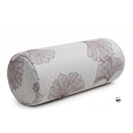 Nackenrolle done., beige, Leinen, Polyester, Funktionskissen, "GINKGO", Bedruckt