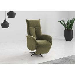 Sit & More TV-Sessel SIT & MORE, B:75cm H:112cm T:82cm, gr&uuml;n, 100% Polyester, Sessel, "Glendale", wahlweise mit Aufstehhilfe, 2 Motoren und Akku
