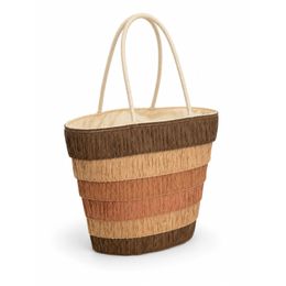Damen Schultertasche "Teneriffa", Collezione Alessandro, beige, Jute, Taschen, aus Stroh