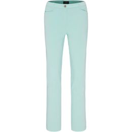 GOLDNER Damen Stoffhose "Kurzgr&ouml;&szlig;e Baumwollhose mit Dehnbund", gr&uuml;n, Gr. 27, Obermaterial: 98% Baumwolle CO. 2% Elasthan EL., Hosen, Ohne