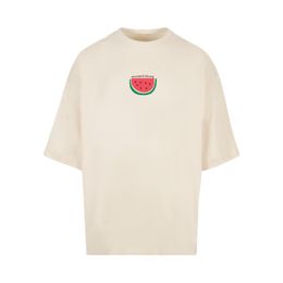 Merchcode Herren T-Shirt "Merchcode Herren Summer - Summertime Huge Tee"sandwei&szlig;, Gr. XL, bedruckt, 100% Baumwolle, Shirts