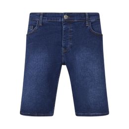 2Y Premium Herren Stoffhose "2Y Premium Herren 2Y Basic Slim Fit Denim Shorts", blau, Gr. 32, unifarben, 97% Baumwolle, 3% Elasthan, Hosen