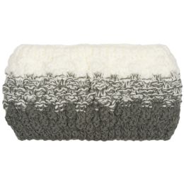 styleBREAKER Damen Stirnband "2-Farbiges Ombr&eacute; Strick Stirnband", grau, Modisch, Obermaterial: 85% Polyacryl PAN. 15% Polyamid PA., M&uuml;tzen