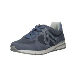 Gabor COMFORT Damen Sneaker "Gabor Comfort Sneaker Veloursleder", Gr. 38, blau, Veloursleder, Schuhe