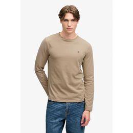 Superdry Herren Langarmshirt &raquo;CLASSIC ESSENTIAL SDCO TOP&laquo; Baumwolle, relaxed fit beige L
