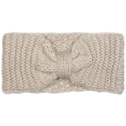 styleBREAKER Damen Stirnband "Strick Stirnband mit Reiskorn Strickmuster", beige, Modisch, Obermaterial: 100% Polyester PES., M&uuml;tzen