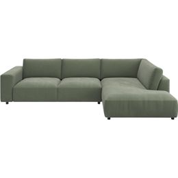 Ecksofa Musterring, B:330cm H:81cm T:224cm, gr&uuml;n, 94% Polyester, 6% Nylon, Wohnzimmer, Sofas, "MR LUCIA, Luxuri&ouml;se Wohlf&uuml;hlgarnitur von Musterring",