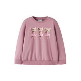 Name It Sweatshirt 'NMFVOTEA' M&auml;dchen Gr&ouml;&szlig;e 116 kitt / mauve / hellpink
