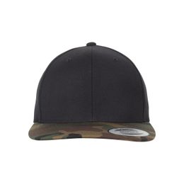 Flexfit Herren Snapback Cap "Flexfit Unisex Classic Snapback 2-Tone Camo", schwarz, 80% Polyacryl, 20% Wolle, Caps