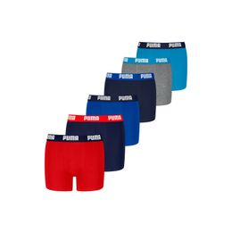 Puma Jungen Boxershorts "Boxershort Everyday Basic Boxers ECOM 6P 6er Pack", Gr. 134, bunt, Obermaterial: 95% Baumwolle CO. 5% Elasthan EL.,