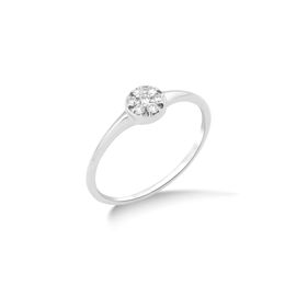 Diamant Leternel Ring Damen Gr&ouml;&szlig;e 56 silber