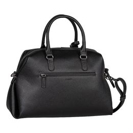 Gabor Damen Bowlingtasche "Jesenia"schwarz, Lederimitat, Taschen, Damen Handtasche mit Zebramuster aus Innenfutter