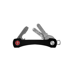 keycabins Damen Schl&uuml;sselanh&auml;nger "Aluminium S2", schwarz, Basic, Aluminium, Schl&uuml;sselanh&auml;nger, SWISS made