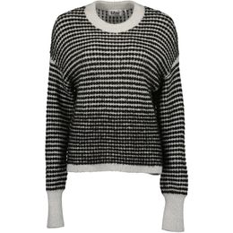 Blue Seven Damen Strickpullover "Pullover", schwarz-wei&szlig;, Gr. 36, 76% Polyacryl, 21% Polyamid, 3% Elasthan, Pullover