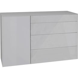 M&auml;usbacher Kommode M&Auml;USBACHER, B:131cm H:89cm T:42cm, grau, Schlafzimmer, Sideboards, "Imola", 2-Schubladen Kommode