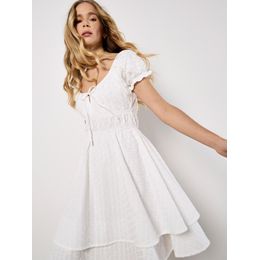 Apricot Damen Sommerkleid "Sommerkleid", wei&szlig;, Gr. 36, bestickt, Obermaterial: 100% Baumwolle CO., Kleider, mit &Ouml;senstickerei