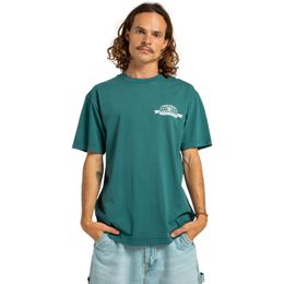 DC Shoes Herren T-Shirt "Stock Up"deep teal enzyme wash, Gr. XS, Obermaterial: 75% Baumwolle, 25% Baumwolle., Shirts
