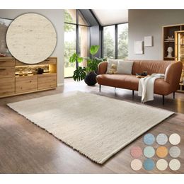 Wollteppich OTTO HOME, B:170cm H:12mm L:240cm, beige, Schurwolle, Wohnzimmer, Teppiche, "Pirker, handgewebt", Handwebteppich, meliert, reine Wolle,