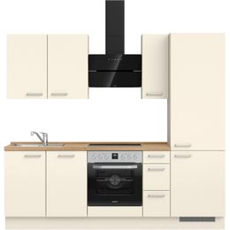 K&uuml;chenzeile Nobilia, B:240,3cm H:216,6cm T:60cm, wei&szlig;, Komplettk&uuml;chen-Sets, ""Touch II", NEU: individuell anpassbar mit gratis Profi-Beratung",