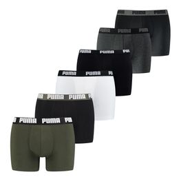 Puma Boxershorts Herren Gr&ouml;&szlig;e M grau / gr&uuml;n / schwarz / offwhite
