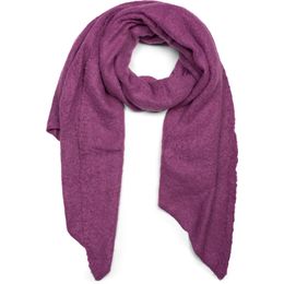 styleBREAKER Damen XXL-Schal "Asymmetrischer unifarbener Web Schal", lila, Modisch, Obermaterial: 100% Viskose CV., Modet&uuml;cher
