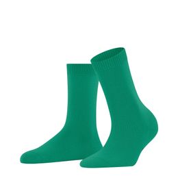 Falke Damen Socken "Cosy Wool", Gr. 35, gr&uuml;n, Obermaterial: 31% Wolle WO. 27% Viskose CV. 24% Polyamid PA. 18% Kaschmir WS., glatt, Socken