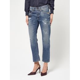 Gang Damen Boyfriend-Jeans "94NICA CROPPED", blau, Gr. 30, Denim/Jeans, Obermaterial: 98% Baumwolle, 2% Elasthan, Jeans, mit geraden und verk&uuml;rzten