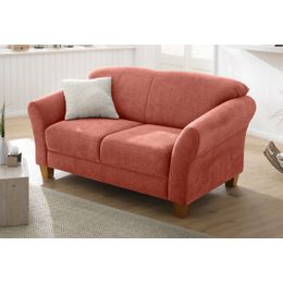 2-Sitzer OTTO HOME, B:163cm H:84cm T:89cm, orange, 90% Polyester/10% Polyamid Luxus-Microfaser (100% Polyester);Struktur (100%