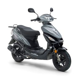 Luxxon Motorroller "Luxxon Prime 2", 45 km/h, grau, Motorroller, 10 Zoll, Automatik, Benzinbetrieben, 1 Zylinder, 4-Takt, Roller