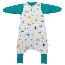 SCHLUMMERSACK Babyschlafsack "Schlafsack mit F&uuml;&szlig;en 2.5 Tog", L: 110cm, wei&szlig;, Schlafs&auml;cke