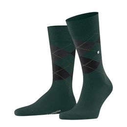 Burlington Damen Socken "Edinburgh", Gr. 40, gr&uuml;n, Obermaterial: 71% Schurwolle WV. 29% Polyamid PA., glatt, Socken