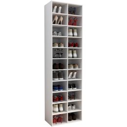 Schuhregal Vcm, B:52cm T:30cm, wei&szlig;, Flur, Regale, "Holz Regal Schuhschrank Schuhregal Hinsol XL"