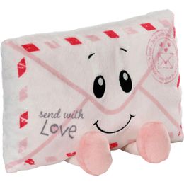 Nici Kinder Pl&uuml;schfigur "Love, Brief 25x16 cm", wei&szlig;, B:25cm H:16cm L:7cm, Pl&uuml;schfiguren, enth&auml;lt recyceltes Material
