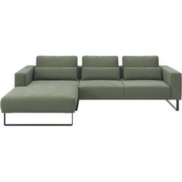 Ecksofa Musterring, B:292cm H:88cm T:185cm, gr&uuml;n, 94% Polyester, 6% Nylon, Wohnzimmer, Sofas, "JUSTB PM100, stilvoller Lounge-Komfort von