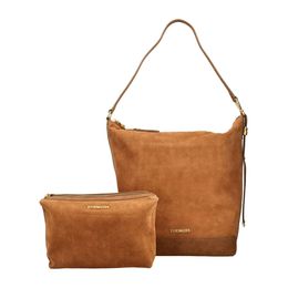 Steve Madden Damen Henkeltasche "Steve Madden Taschen Veloursleder", braun, Veloursleder, Taschen