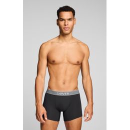 Levi's LEVI'S Herren Boxershorts "LEVIS MEN TWILL WB BOXER BRIEF 2P", Gr. XLschwarz, Single Jersey, Obermaterial: 95% Baumwolle, 5% Elasthan, Unterhosen,