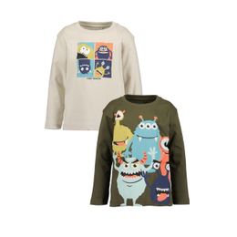 Blue Seven Jungen Langarmshirt "Langarmshirts", bunt, Gr. 92, 100% Baumwolle, Shirts