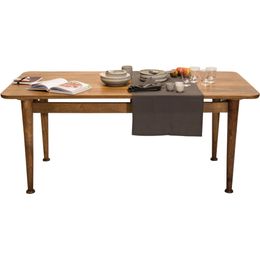 Esstisch Sit, B:180cm H:76cm T:90cm, gelb, K&uuml;che, Tische, "T-WESTCOAST TABLE LARGE aus Mangoholz Massivholz", Markante Holzbeine mit dekorativen