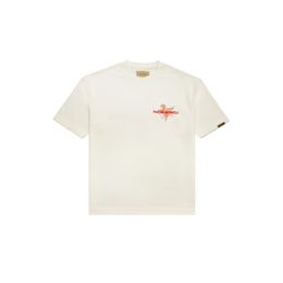 PAS DE MONACO Herren T-Shirt "Pas De Monaco LA PEGAUS CHEVRON T-SHIRT", beige, Gr. XXL, bedruckt, 70% Polyester, 30% Baumwolle, Shirts