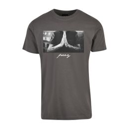 MisterTee Herren T-Shirt "MisterTee Herren Pray Tee"schwarzshadow, Gr. M, unifarben, 100% Baumwolle, Shirts