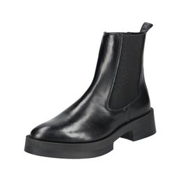 Steve Madden Damen Stiefelette "Steve Madden Stiefelette Leder/Textil", Gr. 41, schwarz, Leder, Textil, Schuhe