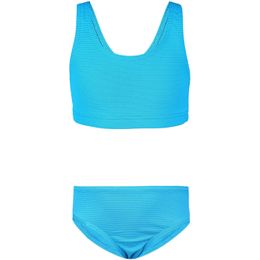 AQUARTI M&auml;dchen Bustier-Bikini "Bikini M&auml;dchen Sport Bikini Racerback Bustier & Bikinislip", gr&uuml;n, Gr. 134, Obermaterial: 80% Polyamid PA. 20%