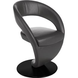 K+w Komfort & Wohnen Esszimmerstuhl, B:62cm H:86cm T:61cm, braun, K+W KOMFORT & WOHNEN, Bronco: Nappaleder pigmentiert, Dickleder, 1, 3/1, 5mm, mit rustikal gek&ouml;rnten
