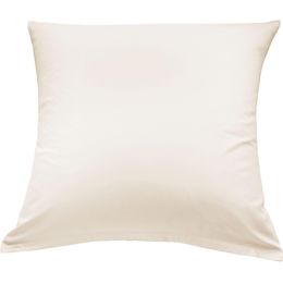 Kissenbezug Primera, B:80cm L:80cm, beige, Mako-Satin, 100% Baumwolle, Mako-Satin, Kissenbez&uuml;ge, "Primera Luxus-Satin Kissenbezug", Passend zu