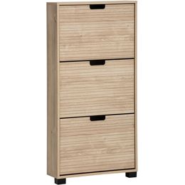 Schuhschrank Schildmeyer, B:59,8cm H:124cm T:19,55cm, braun, FSC-zertifizierter Holzwerkstoff, Flur, Schr&auml;nke, "Emmik, Schuhschrank, Made in Germany,