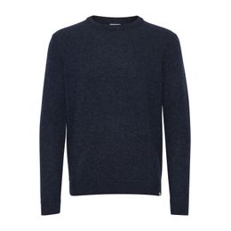 !Solid SOLID Herren Strickfleece-Pullover "Strickpullover Sddyllon", blau, Gr. XL, Obermaterial: 60% Lammfell LF. 40% Nylon NY., Pullover