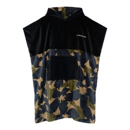 Quiksilver Herren Badeponcho "Hoody", braun, Obermaterial: 100% Baumwolle., Hausm&auml;ntel