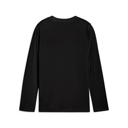 Puma Jungen Langarmshirt "ESS NO 1 LOGO LONGSLEEVE TEE B"Puma schwarz, Gr. 128, unifarben, Jersey, Obermaterial: 100% Baumwolle, Shirts, entspannte