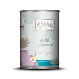 MjAMjAM Senior saftiges H&uuml;hnchen Katzen-Nassfutter getreidefrei 6x400g